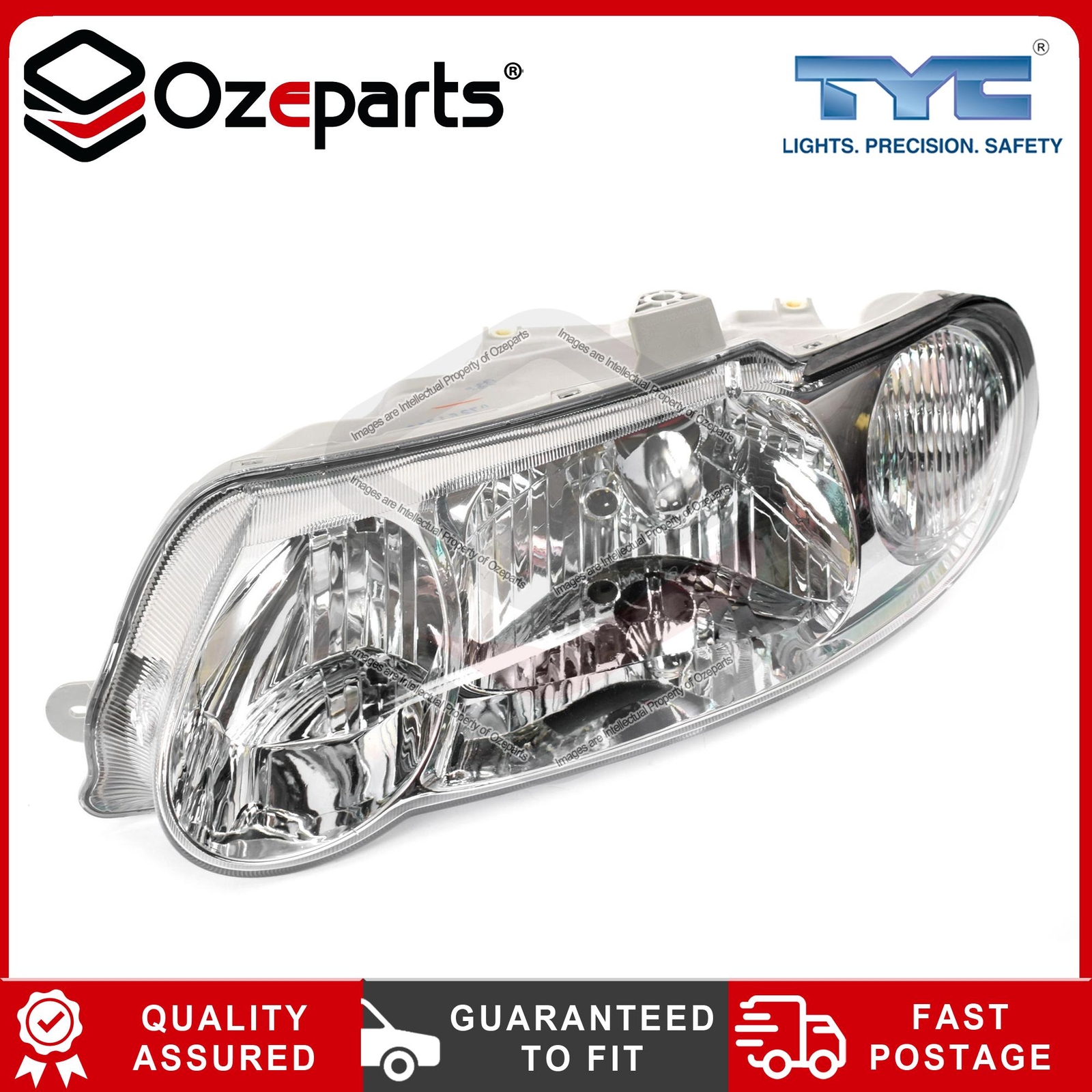 LH LHS Left Head Light Halogen Chrome Tear Drop For Holden Commodore VX ...