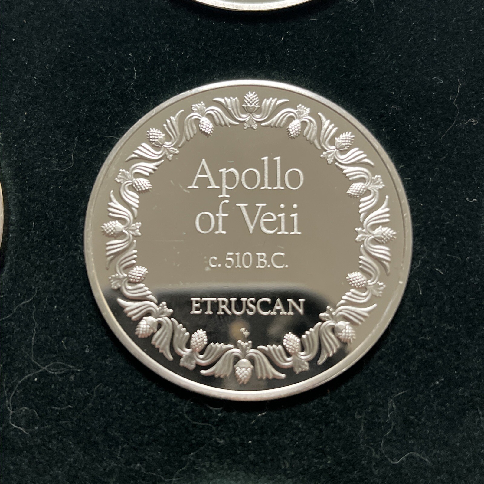 100 Greatest Masterpieces Apollo Of Veii Silver Franklin Mint | eBay