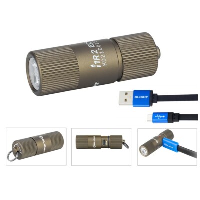 OLIGHT i1R 2 Eos 150 Lumen Desert Tan Micro-USB Rechargeable Tiny ...