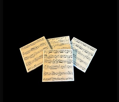 Ceramic Musical Notes Tile Coasters | eBay