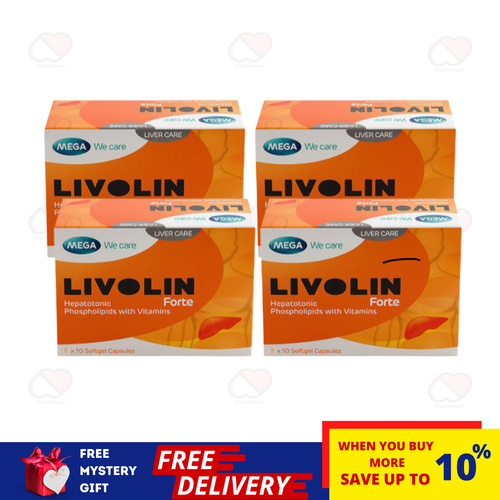 4 Boxes Livolin Forte Liver Cleanse Detox Vitamin Supplement 50'S ...