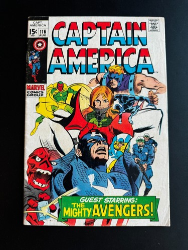 Captain America #116 - Last App of Rick Jones as Bucky (Marvel, 1969 ...