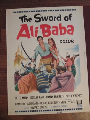 The Sword Of Ali Baba - Original 30 x 40 Movie Poster - | eBay