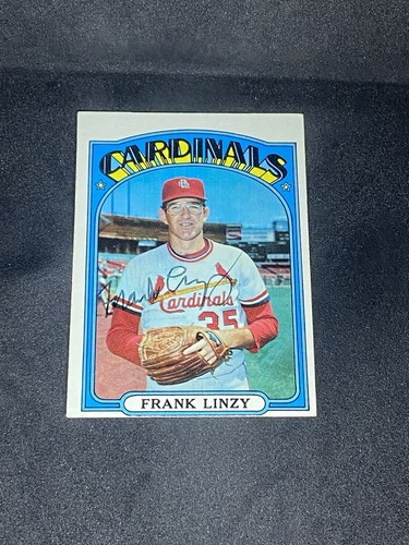 Frank Linzy 1972 Topps #243 St. Louis Cardinals Auto Autographed Signed ...