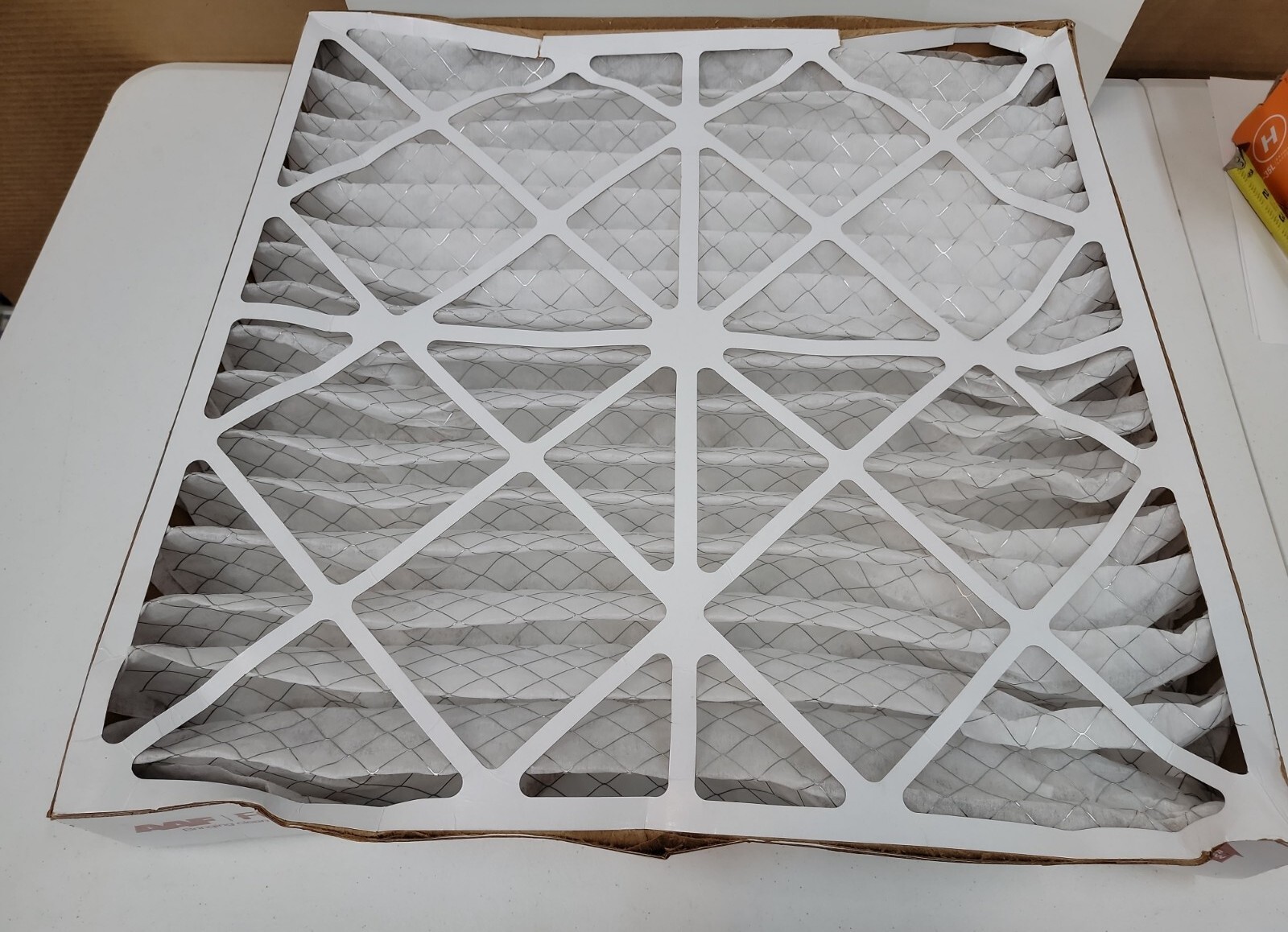 2x open box AAF/Flanders Air Filter Perfect Pleat HC Merv8 24" X 24" X ...