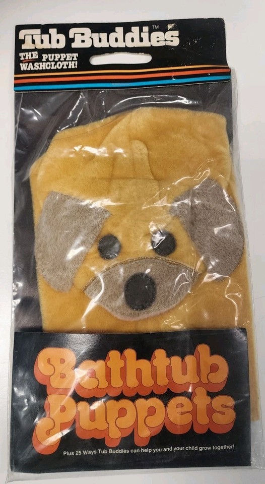Vintage 1982 Tub Buddies Soapy The Bear Puppet Baby Einstein Bathtub ...