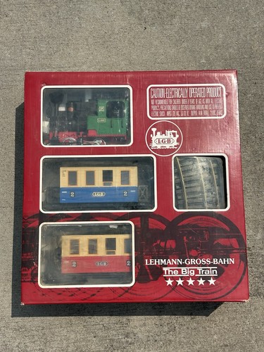 LGB SET 20301 US, 0-4-0 STEAMER & 2 COACHES, W TRK & PACK, | eBay