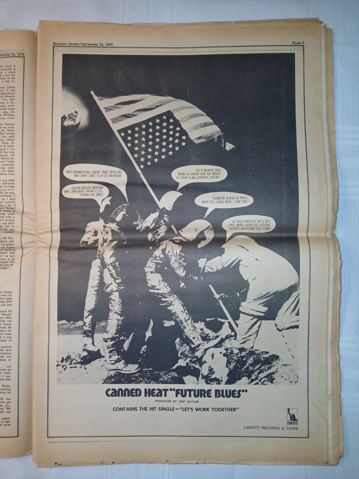 Rolling Stone Magazine #73 Rod Stewart Dec. 24,1970 NO LABEL | eBay