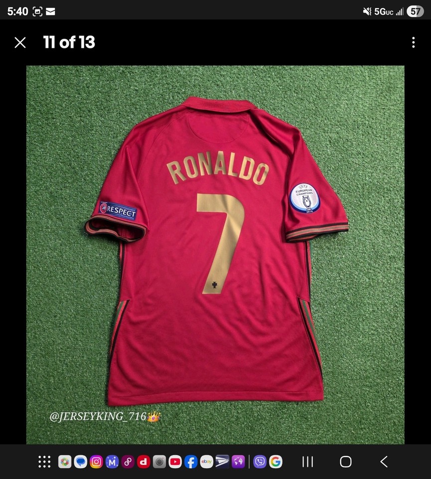 🐐🇵🇹Nike Portugal FPF Cristiano Ronaldo #7 2022/23 Away And 2020 Home ...