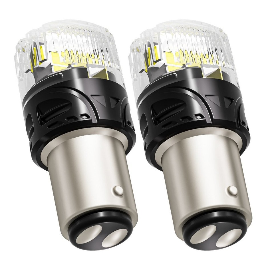 2X AUXITO Reverse DRL Turn Signal 1157 Light White LED Bulbs Super ...