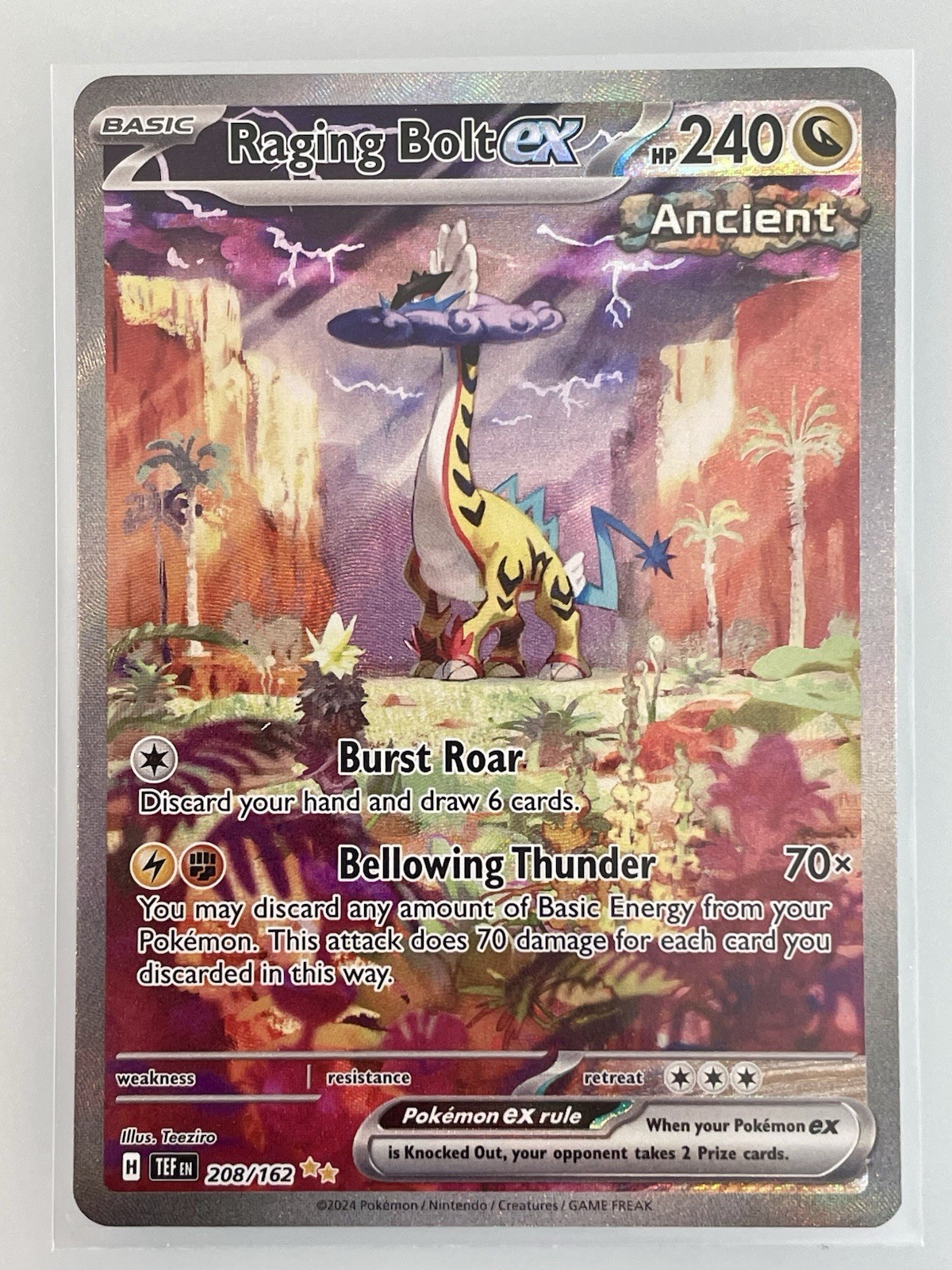 Raging Bolt ex 2024 Scarlet & Violet: Temporal Forces #208/162 Special ...