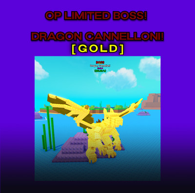 ⚜️🐉 Plants VS Brainrots OP LIMITED BOSS [GOLD] DRAGON CANNELLONI! 🐉⚜️ | eBay