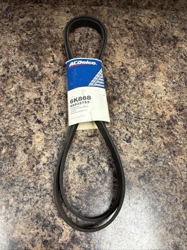 NOS ACDelco 6K868 V-Ribbed Belt 21 X 2215mm Free Shipping! | eBay