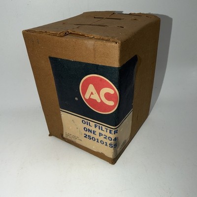 Vintage General Motors Ac Oil Filter P204 Advertising Gas And Oil Nos ...