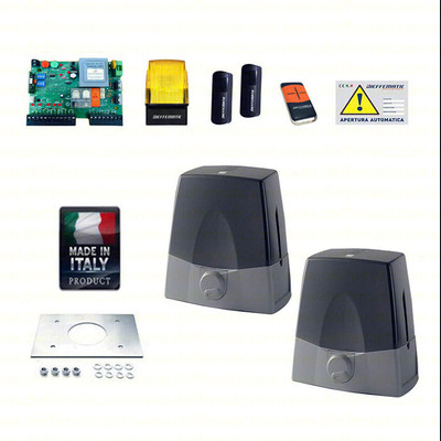 Trousse 2 Moteurs Automation Portail Coulissant 230V 1600Kg Pour Double ...