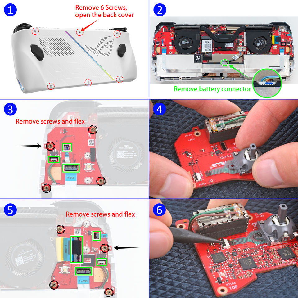 Original 3D Analog Thumb Stick Rocker Joystick Replacement Fit For Asus ...