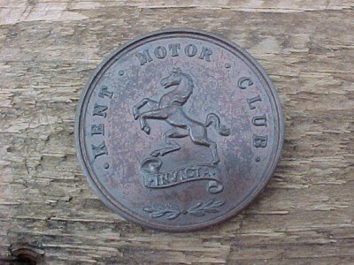 1925 KENT MOTOR CLUB AWARD MOTORCYCLE MEDAL CF STOKES 3RD PLACE TEAM ...