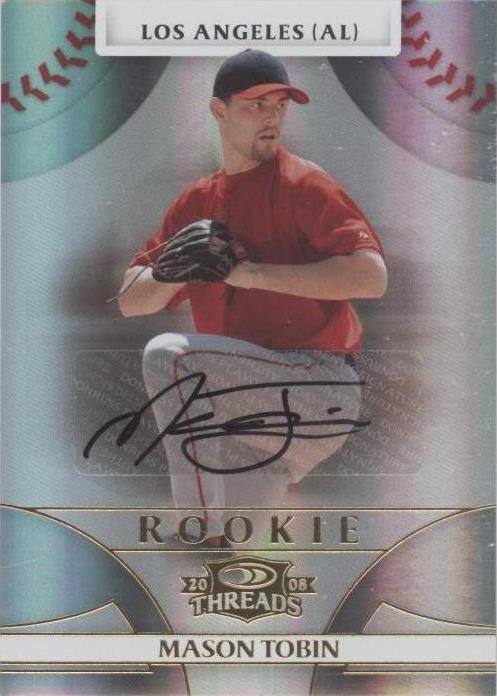 2008 Donruss Threads - Rookie Mason Tobin #123 Gold Signatures /100 (AU ...