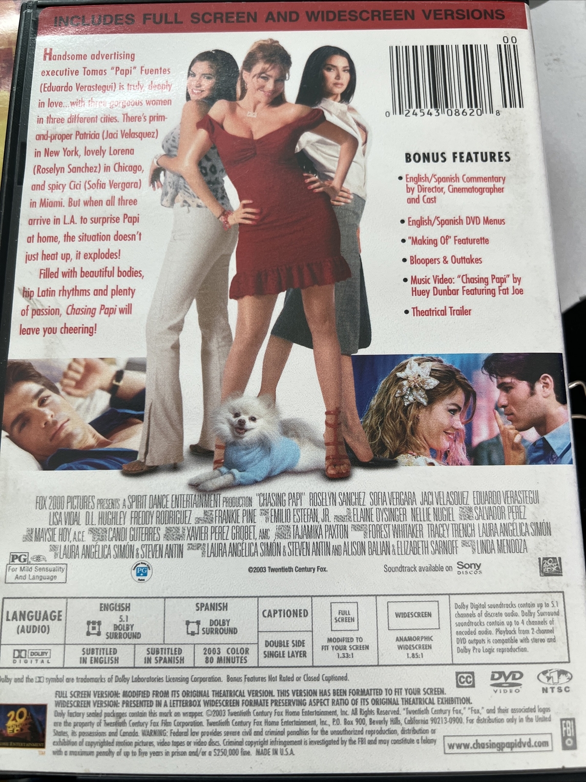 Chasing Papi (DVD, 2003) Sofia Vergara,Eduardo Verastegui 24543086147| eBay