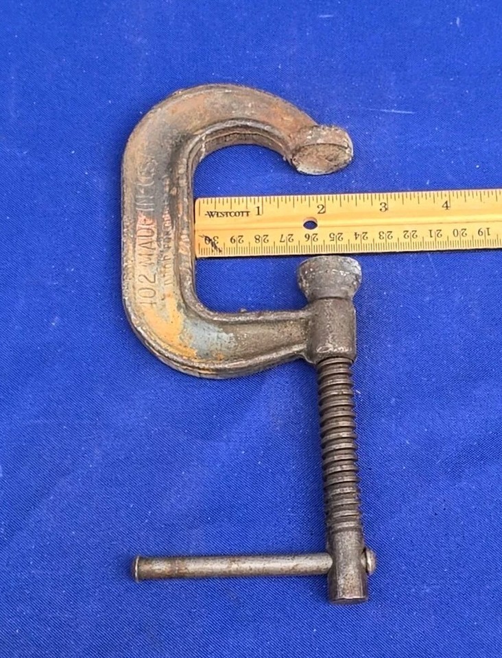 Vintage WILTON #402 2”x2-1/4” Heavy Duty C-Clamp C Clamp Tool USA | eBay