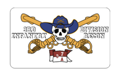 4" 3rd infantry division recon 3-7a army bumper sticker decal usa made ...