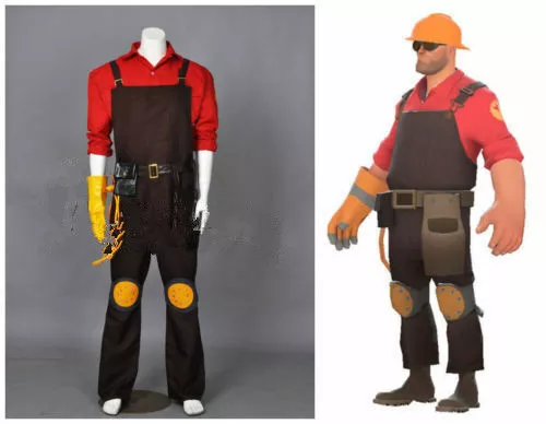 Team Fortress 2 Red Engineer Cosplay Costume CustomMade | eBay
