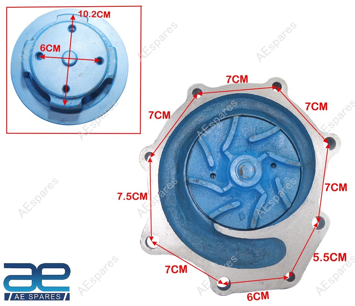 Single Pulley Water Pump Fits Ford Tractors 2600 3000 3600 4000 4600 ...