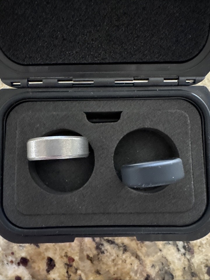 Ridge 8mm Beveled Ring Set - Stonewashed Titanium Size 9 | eBay