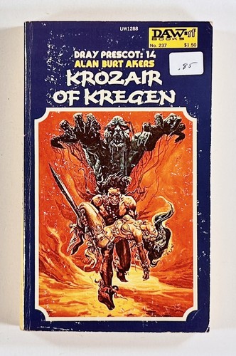1977 Dray Prescot #14 KROZAIR OF KREGEN space fantasy ALAN BURT AKERS ...