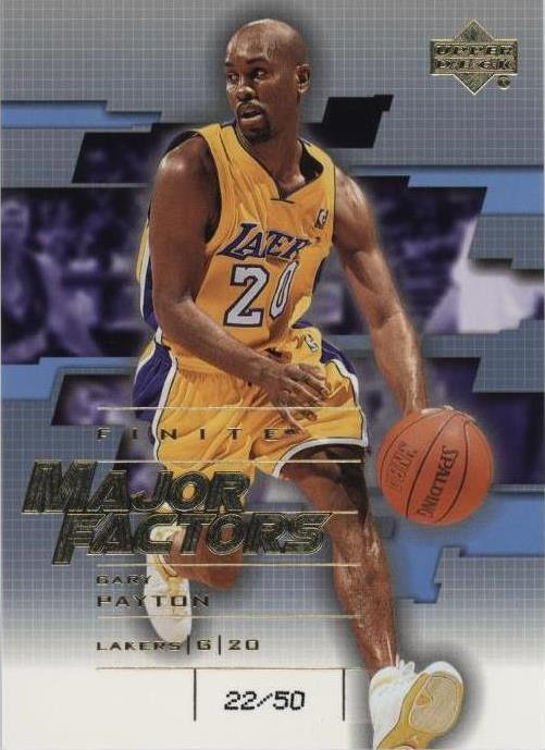 2003-04 Upper Deck Finite - Major Factors Gary Payton #281 Gold /50 for ...
