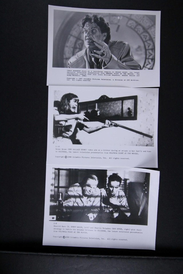 LOT: Ten 1970s-1980s TYPE 1/VINTAGE HORROR THEMED 5 x 7 PHOTOS/BOOKLET ...