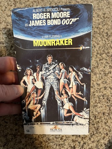 Roger Moore as James Bond 007 Moonraker 1979 VHS Rare Hard To Find ...