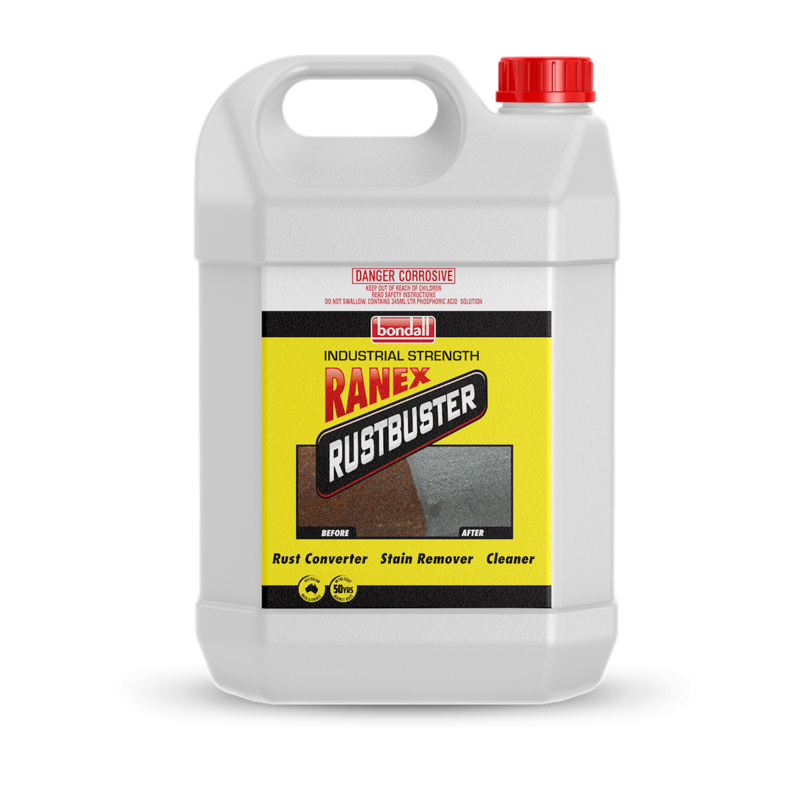 Bondall Ranex Rustbuster 4L Stain Remover Industrial Strength Rust ...
