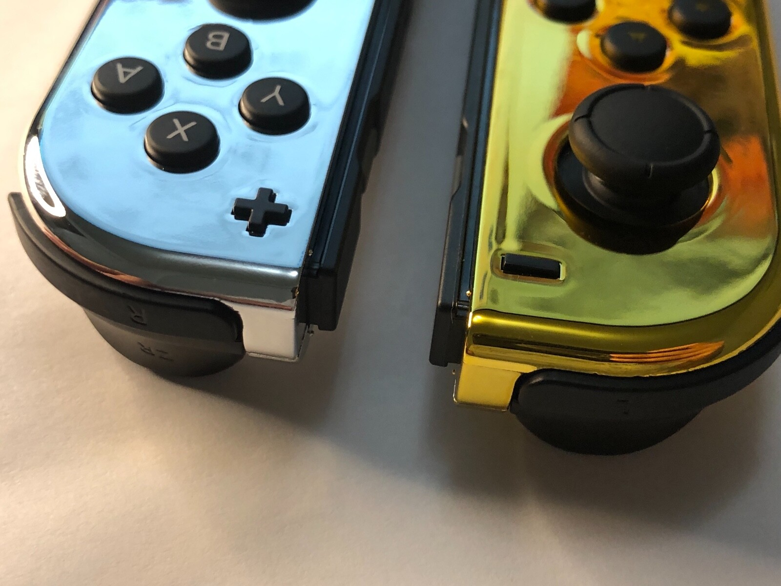 Custom Chrome Gold Silver Nintendo Switch Joy Con Joy-Con JoyCon SET ...