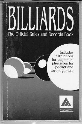 Billiards: The Official Rules Record Book - Paperback - ACCEPTABLE ...