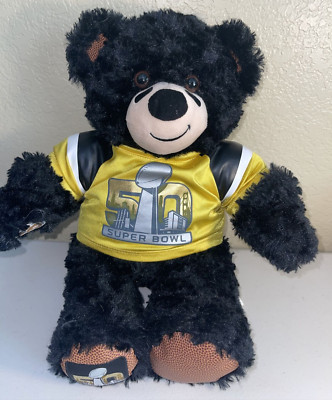 Build a Bear 50th SUPERBOWL Commenrative Plush Bear - NFL Football ...