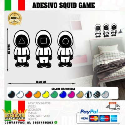 Aufkleber Guards Squid Game Serie Netflix Sticker Vinyl Soldaten Spiel ...