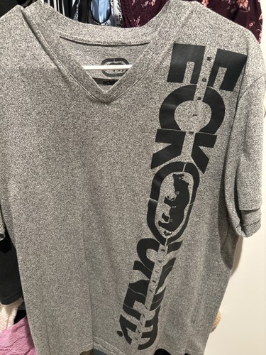 Ecko Unltd Shirt Mens Extra Large Gray Graphic Tee Rhino Brand Adult | eBay