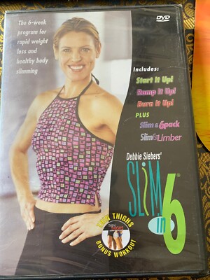 Debbie Siebers Slim in 6 six week program 2Disc DVD set 5 total ...