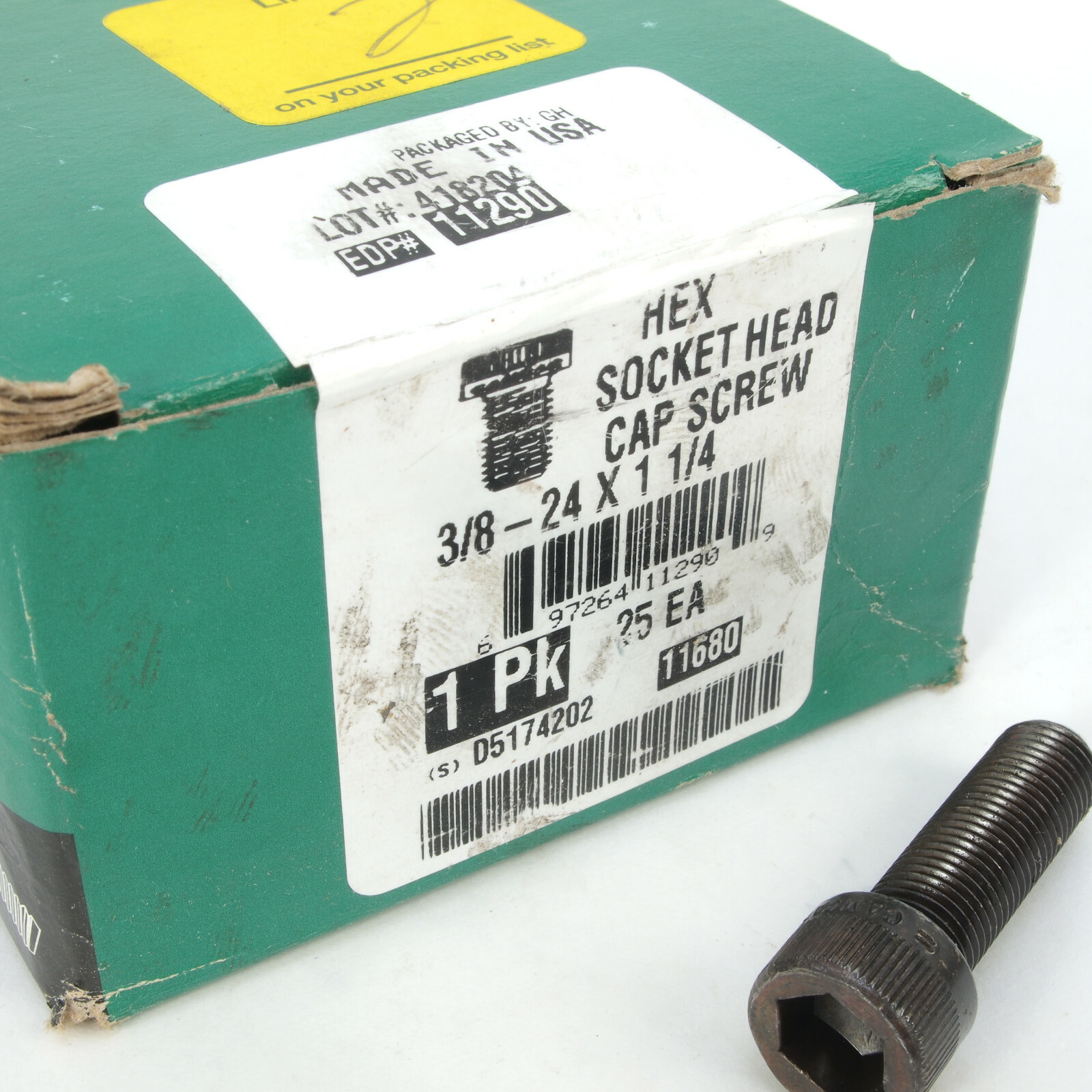 = Camcar Hex Socket Head Cap Screw 3/8 - 24 x 1 1/4 25 Pieces | eBay