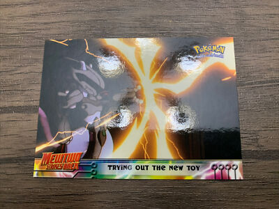NM Pokemon TOPPS Mewtwo Strikes Back Movie Non Holo Trying Out The New ...