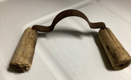 Vintage Primitive Curved Half Round Draw Knife Carpenter Tool ...