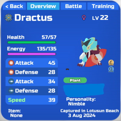 Roblox Loomian Legacy - Alpha Gleaming Anniversary Dractus! | eBay