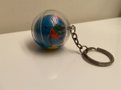 Vintage Globe With Liquid Key Ring | eBay