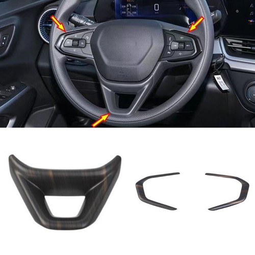 Peach Wood Grain Steering Wheel Decor Cover Trim For Chevrolet Trax ...