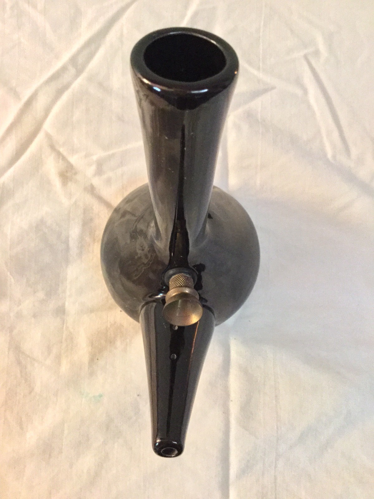 Ultra Rare Bong Ceramic Black Hookah pipe Unused Vintage 1970's Tok ...
