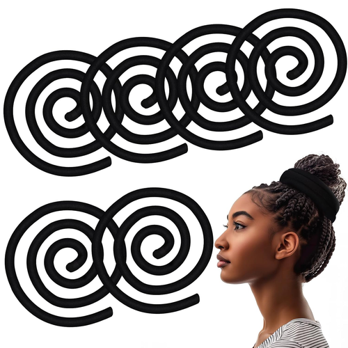 12 Pieces Spiral Lock Hair Tie Dreadlock Accessory Long Bendable Hair ...