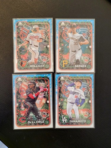 2024 Topps Holiday Complete 200 Card Base Set .. Ohtani, Skenes, Elly ...