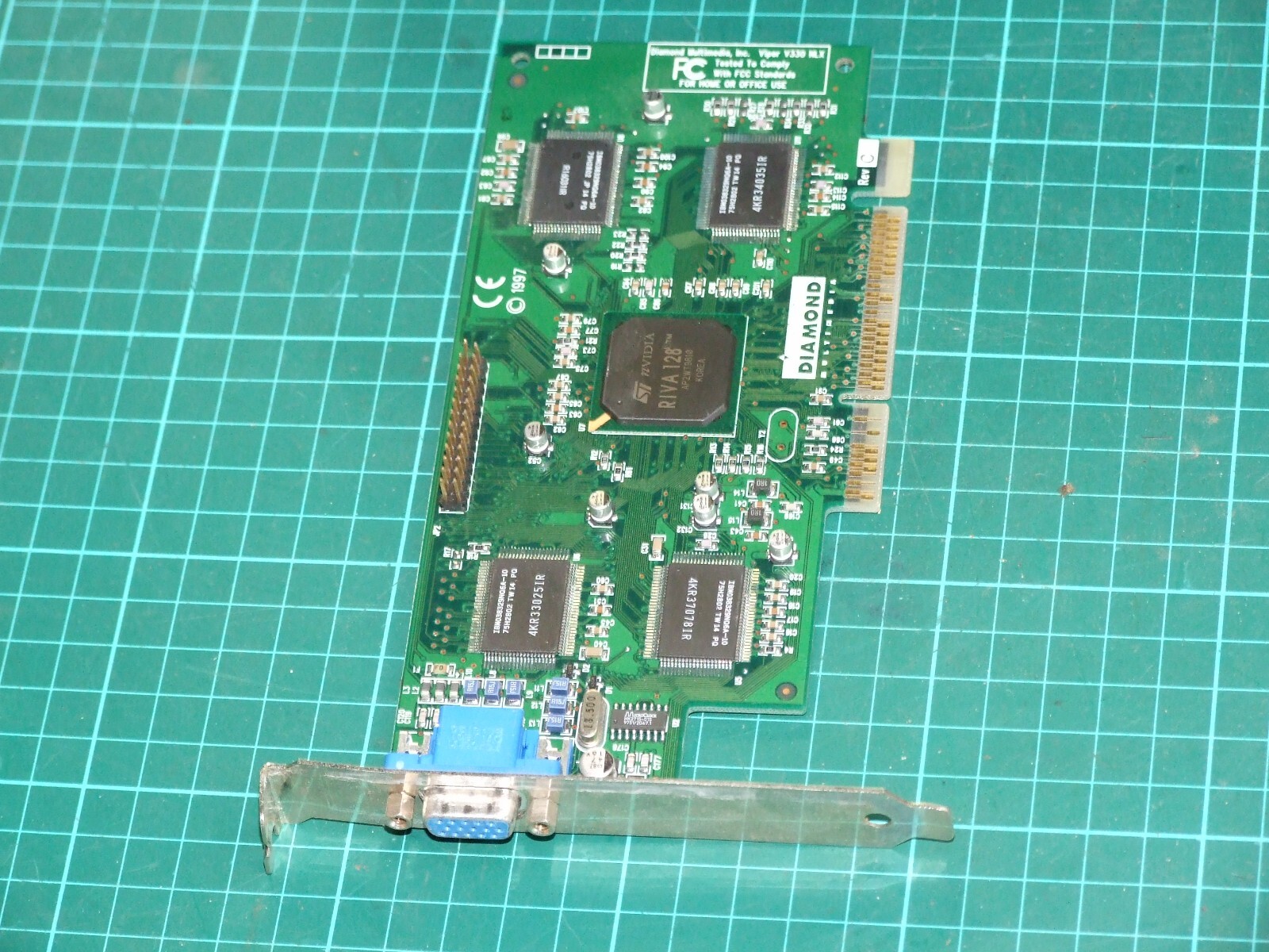 Diamond Viper V330 4Mb AGP-NLX VGA video card for vintage Pentium II ...