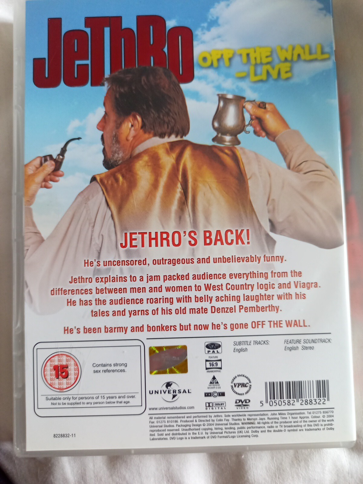 Jethro Off the Wall Live DVD 2004 West Country Stand-Up Comedy Show ...